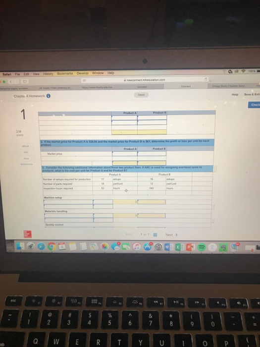 Solved Consider the following data for two products of | Chegg.com