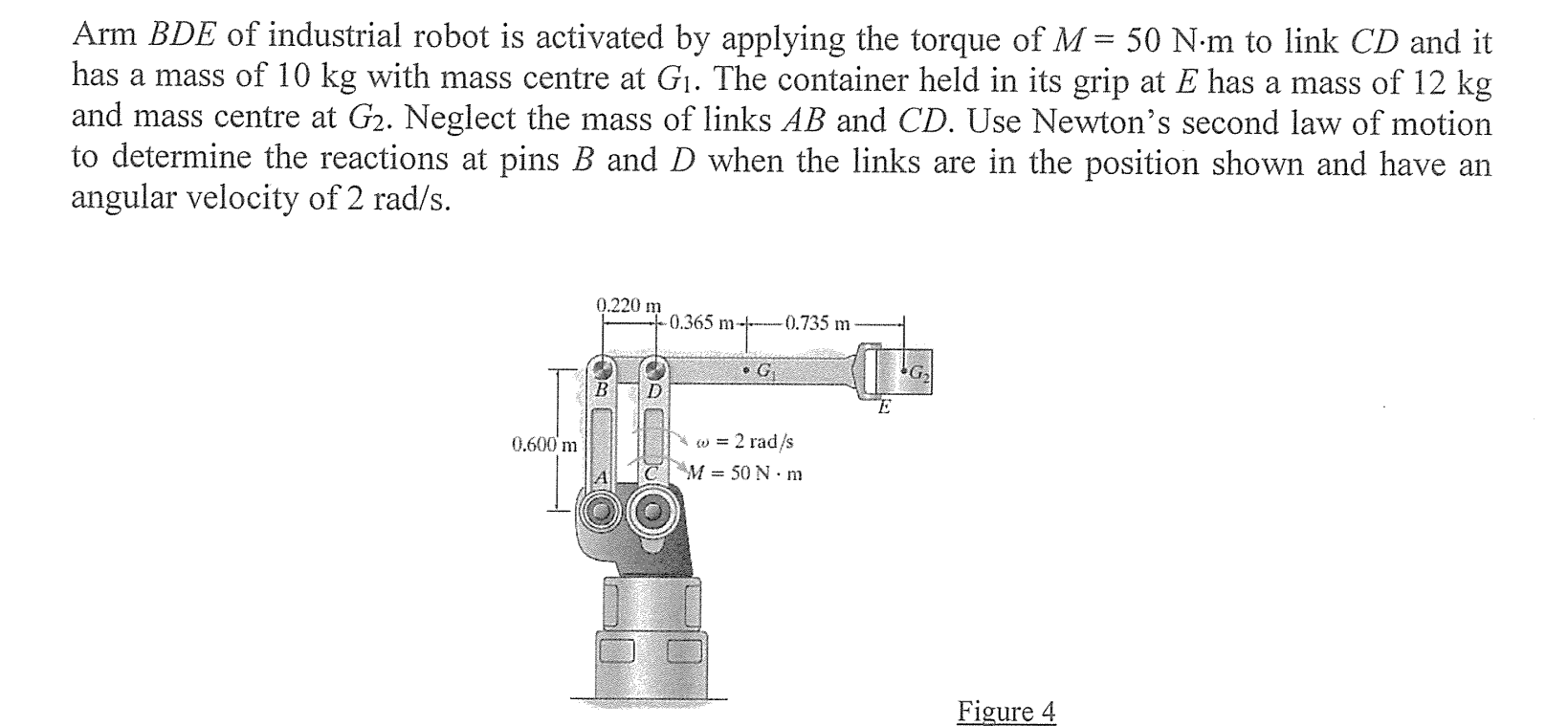 Solved Arm BDE of ﻿industrial robot is ﻿activated by | Chegg.com