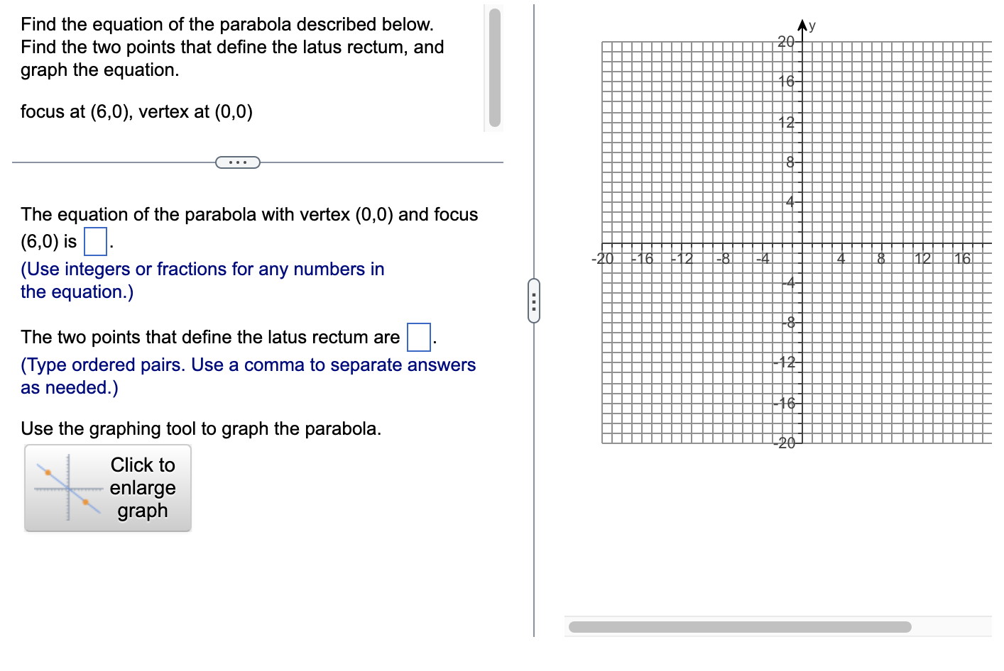 Solved Find the equation of the parabola described | Chegg.com