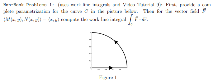 Solved Non-Book Problems 1: (uses work-line integrals and | Chegg.com