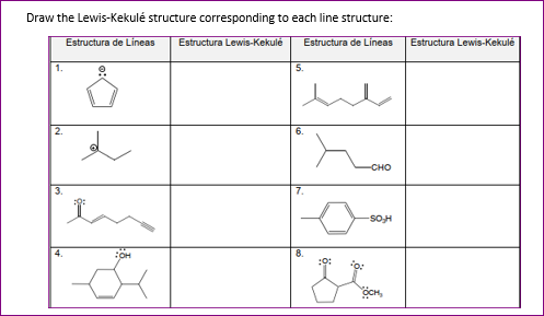 Solved Draw the Lewis-Kekulé structure corresponding to each | Chegg.com