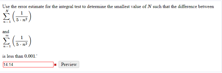 Solved Use the error estimate for the integral test to | Chegg.com