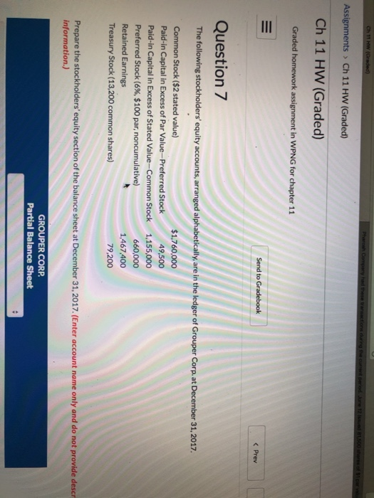 Solved Assignments> Ch 11 HW (Graded) Ch 11 HW (Graded) in | Chegg.com