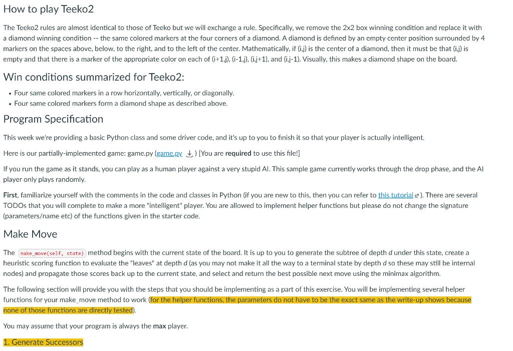 Assignment Goals • Familiarize yourself with solved | Chegg.com