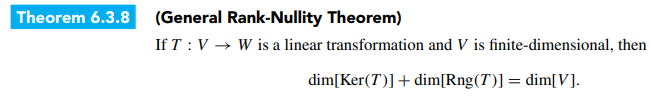 Solved For Problems 3−7, find Ker(T) and Rng(T), and give a | Chegg.com