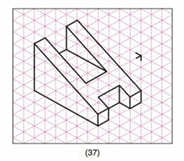 Solved Problem 3. Sketch the three multiviews of the object | Chegg.com