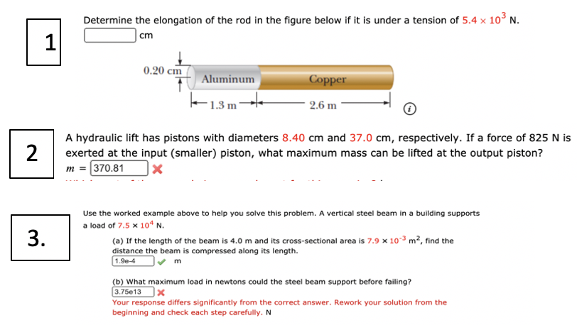 Solved Determine the elongation of the rod in the figure | Chegg.com
