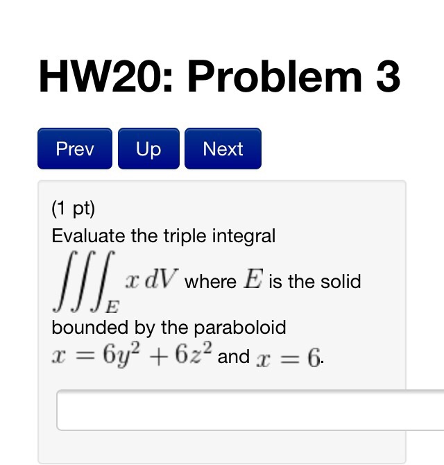 Solved: Cal 3 Evaluate The Triple Integral \displaystyle \... | Chegg.com