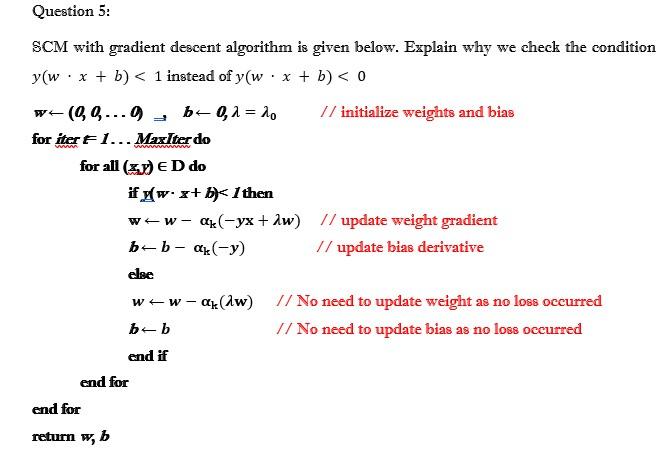Solved Question 4: For the given cost function of SVM | Chegg.com