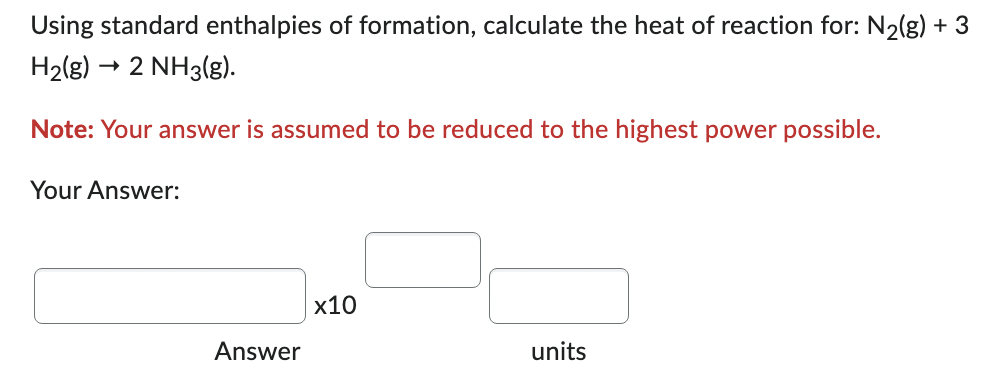 [Solved]: Using standard enthalpies of formation, calculat