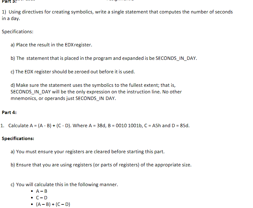Solved Part 1 1 Write A Single Statement That Computes The