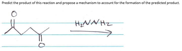 Solved Predict the product of this reaction and propose a | Chegg.com