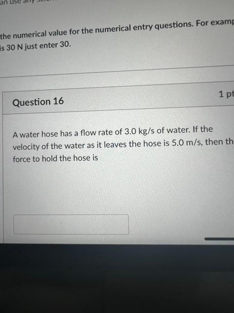 Solved the numerical value for the numerical entry | Chegg.com