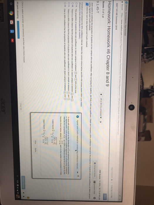 Solved Homework: Homework #6 Chapter 8 and 9 | Chegg.com