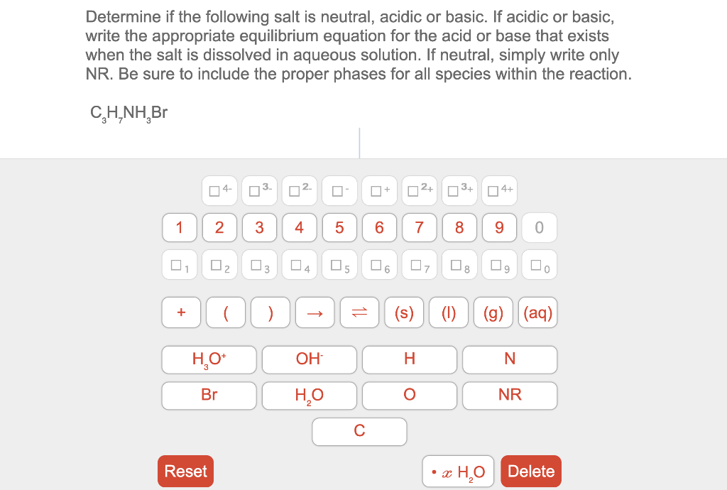 Solved Determine if the following salt is neutral, acidic or | Chegg.com
