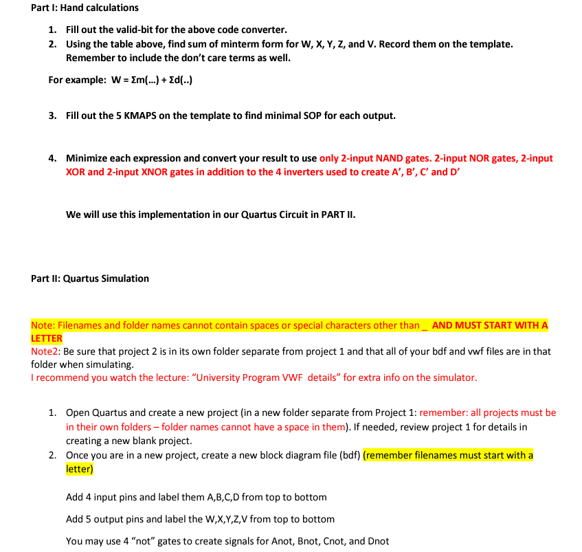 Solved LOGIC DESIGN CODE CONVERTER: just need the truth | Chegg.com