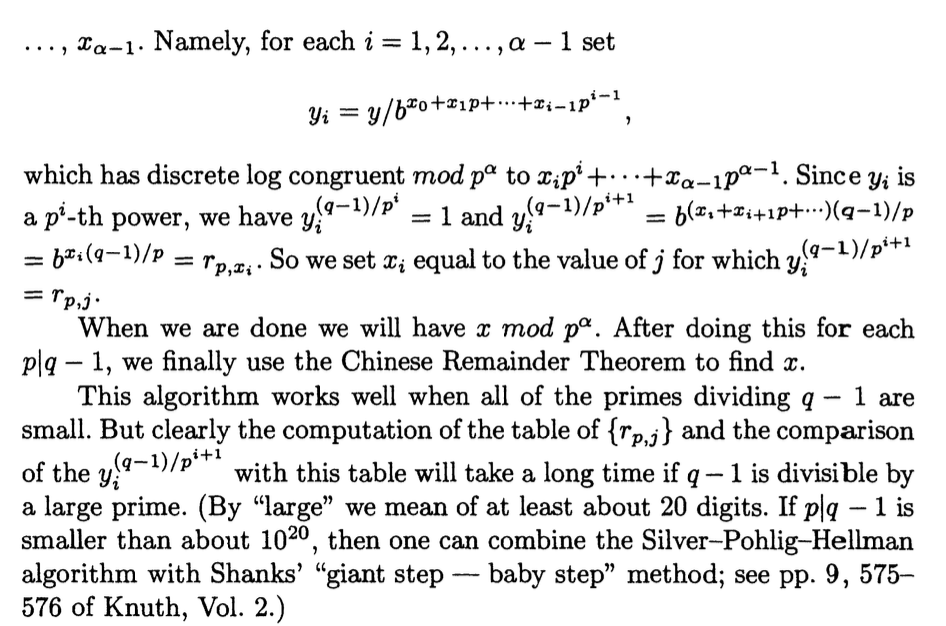 Solved Algorithms for finding discrete logs in finite | Chegg.com