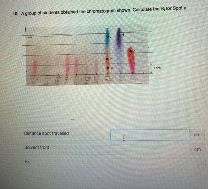 Solved a group of students obtained the chromatogram shown | Chegg.com