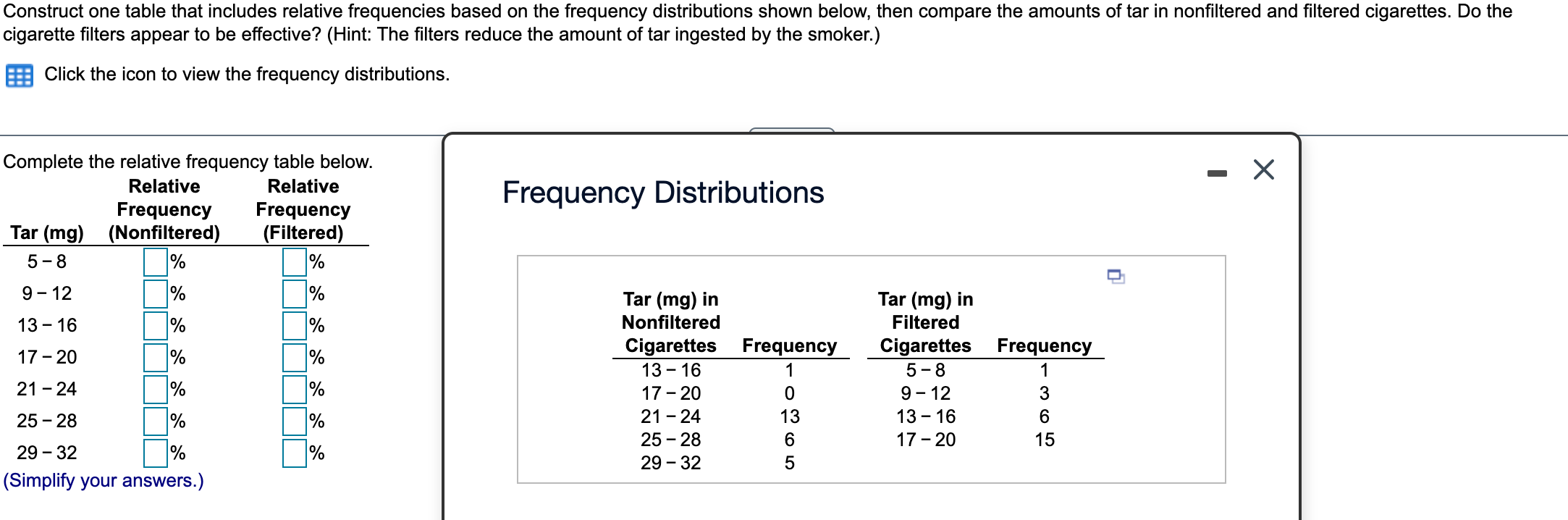 Solved Construct one table that includes relative | Chegg.com