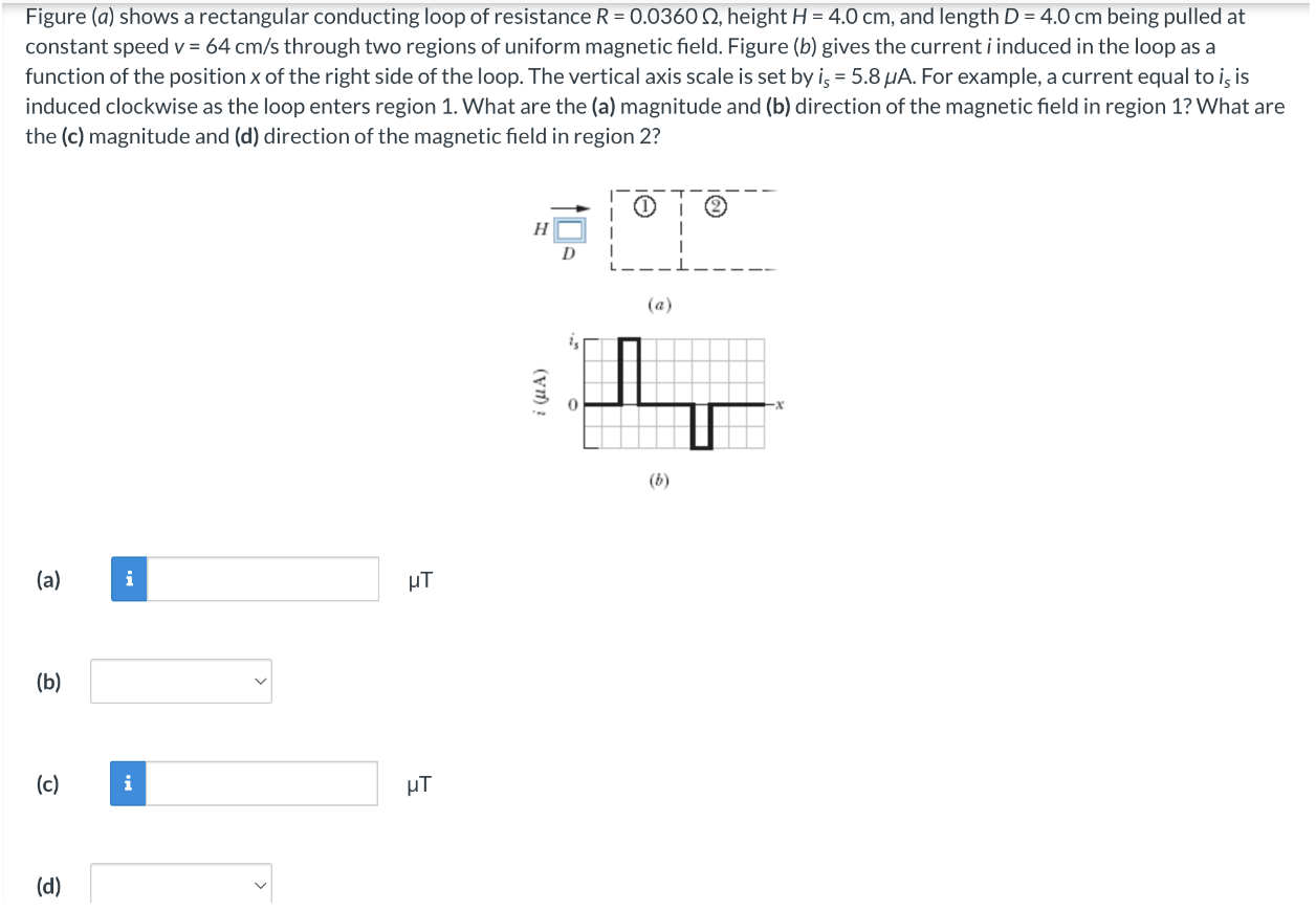 Solved Figure (a) shows a rectangular conducting loop of | Chegg.com