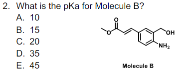 Solved What is the pKa for Molecule | Chegg.com