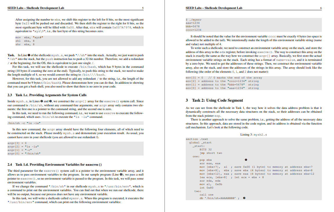 Solved Please help me in this SEED lab (Shellcode | Chegg.com