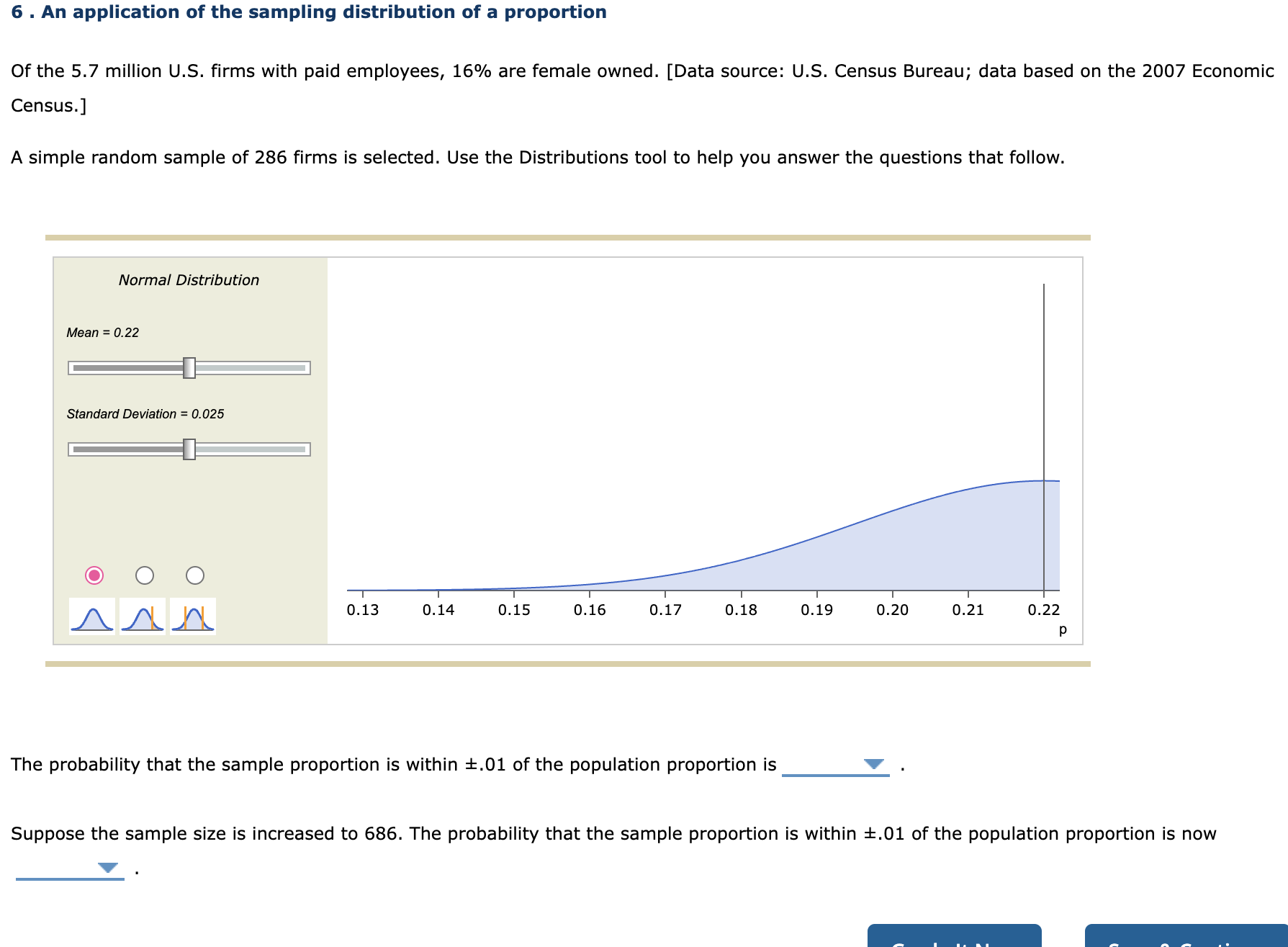 Solved 6 . An application of the sampling distribution of a | Chegg.com