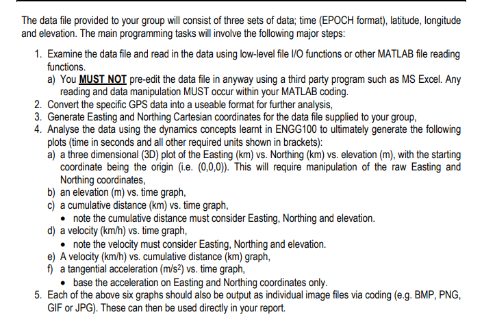 Pleas Help me with read in the GPX file into the | Chegg.com