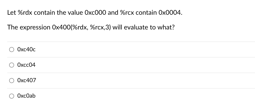 Solved Please consider the following assembly code. movl | Chegg.com
