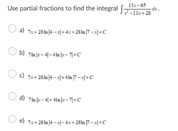 Solved Use partial fractions to find the integral | Chegg.com