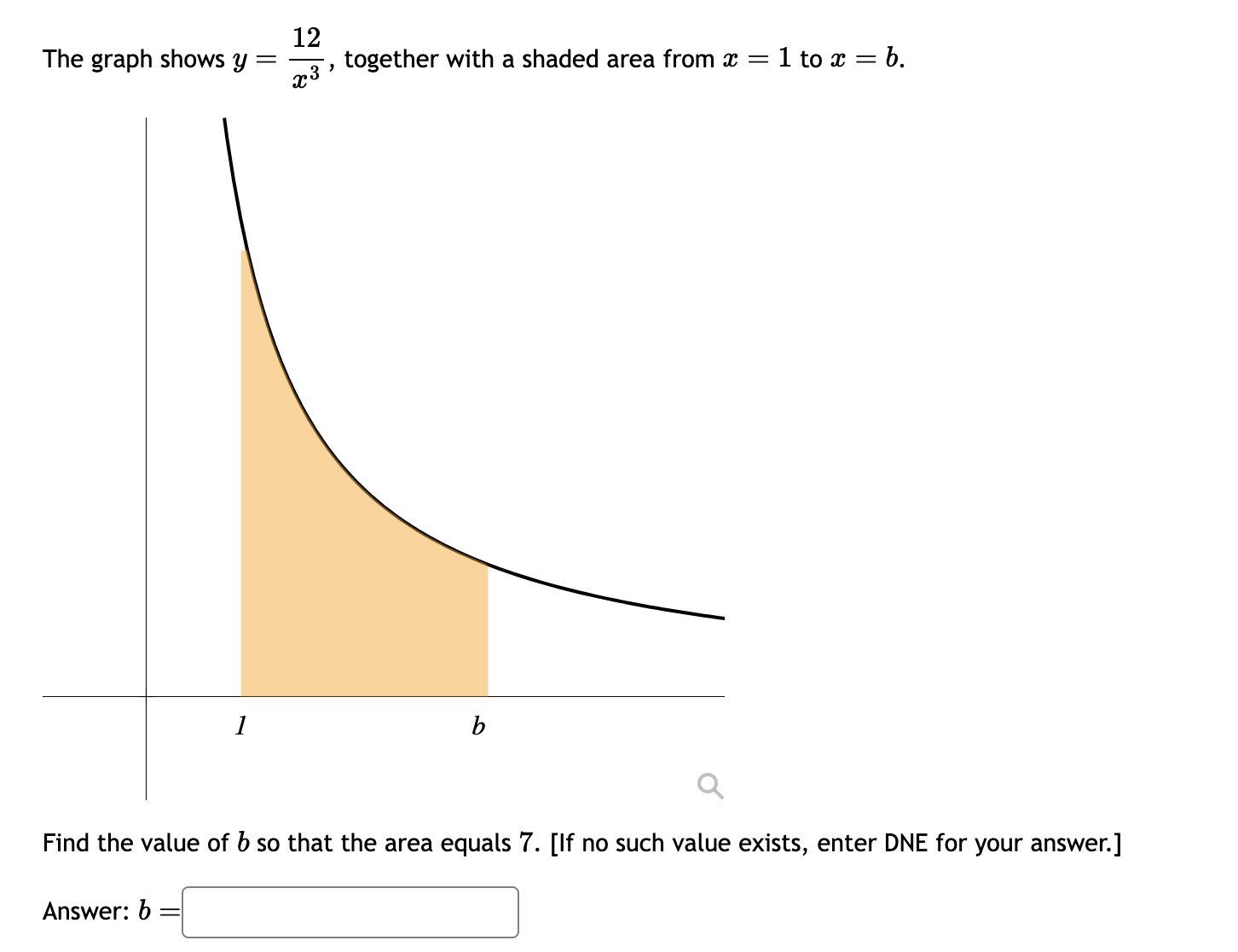 Solved The graph shows y=12x3, ﻿together with a shaded area | Chegg.com