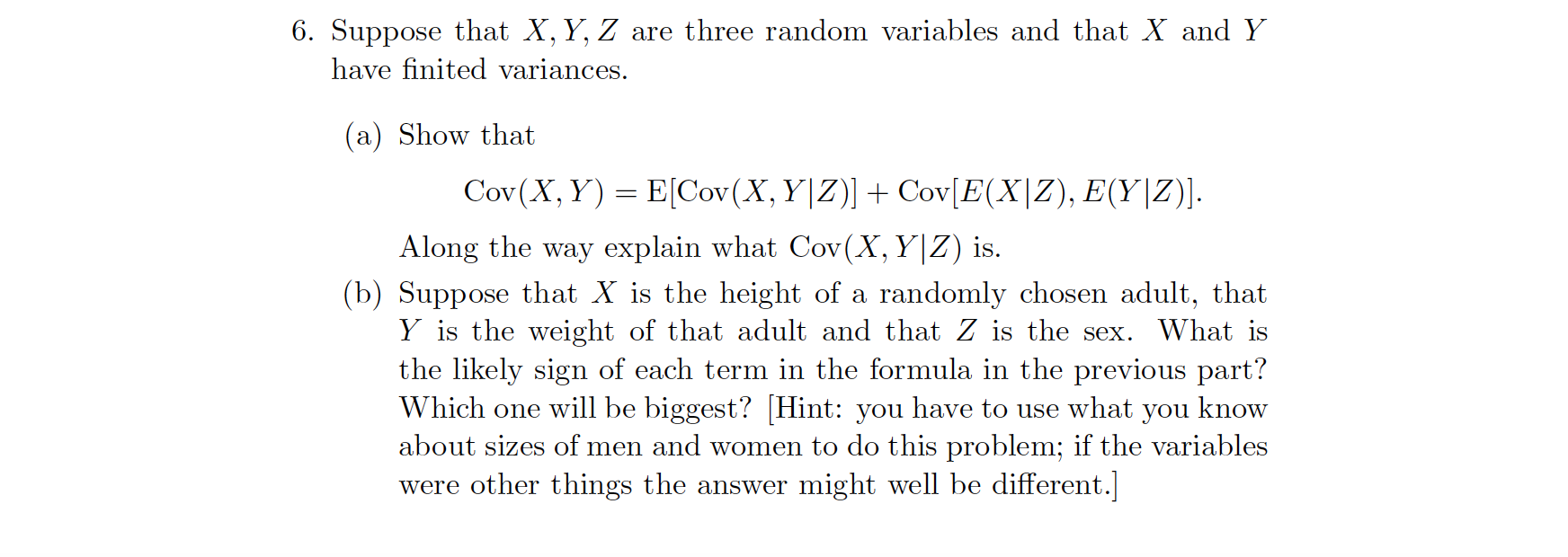Solved S Suppose That Xyz Are Three Random Variables And 