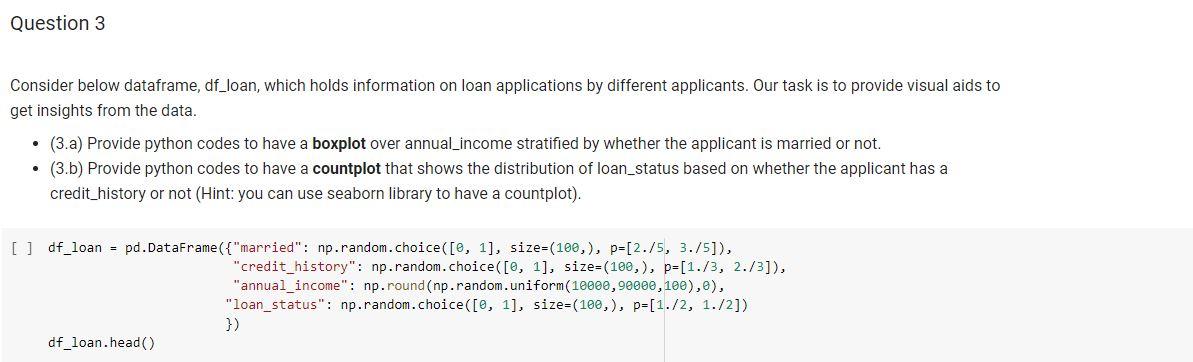 Solved Question 2 Consider below dataframe, df2, which | Chegg.com