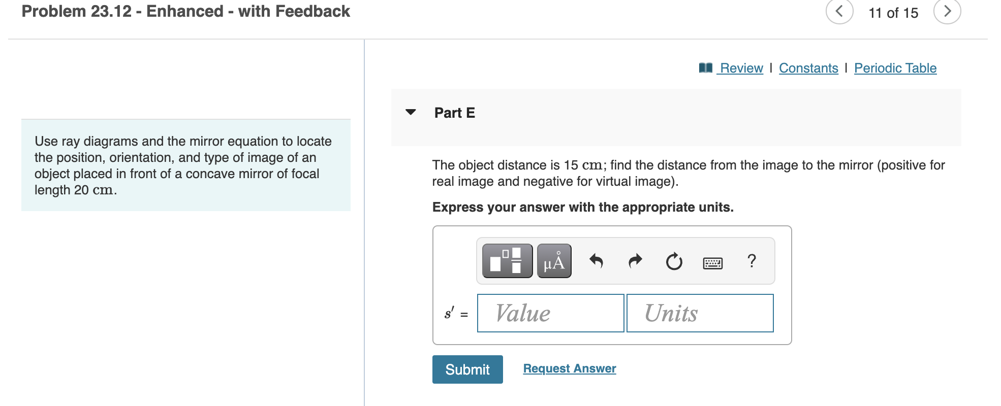 Solved Problem 23.12 - Enhanced - with Feedback