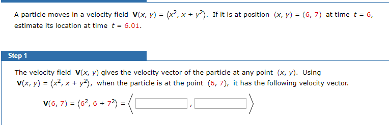 Solved A particle moves in a velocity field V(x, y) = (x2, x | Chegg.com