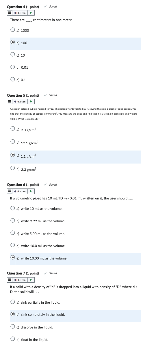 Solved Question 4 (1 point) \\( \\checkmark \\) Saved There | Chegg.com