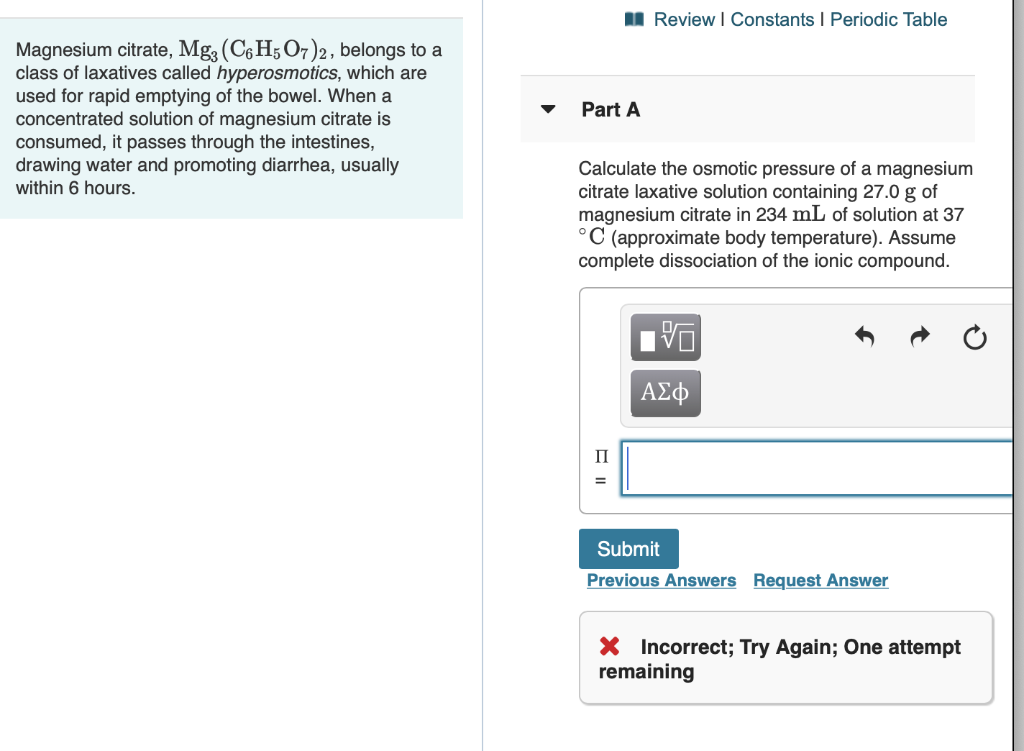 Solved n Review | Constants 1 Periodic Table Magnesium | Chegg.com