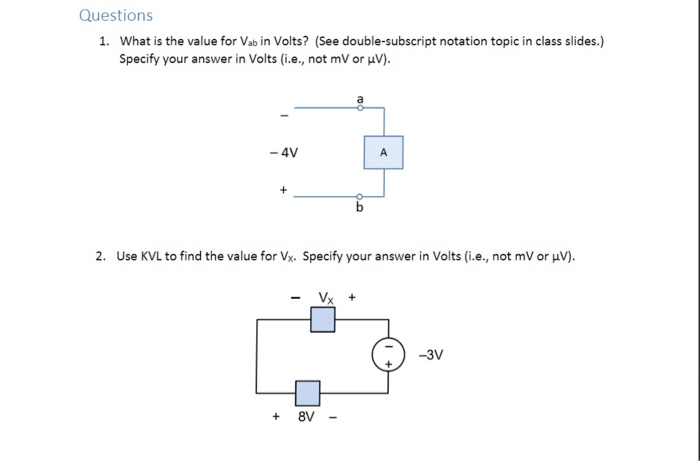 Solved What is the value for V_ab in Volts? (See double - | Chegg.com