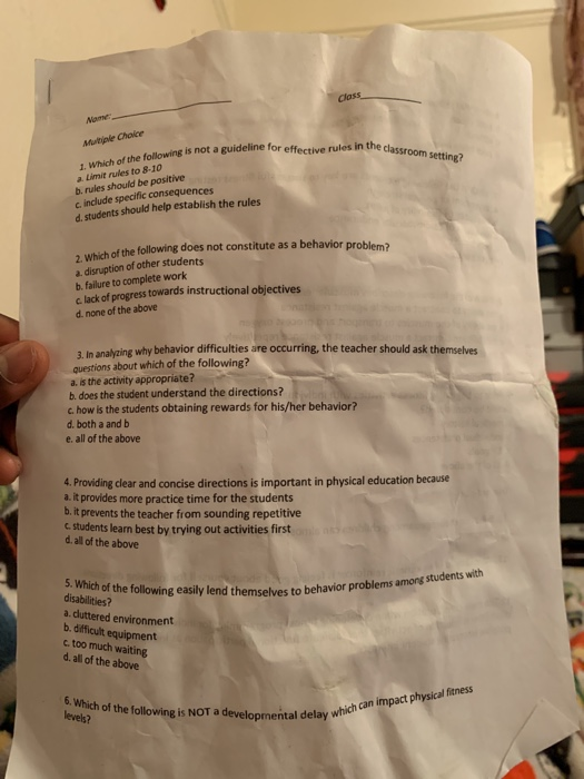 Not Following Directions Consequences