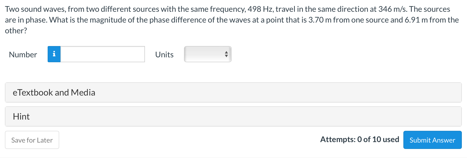 Solved Two sound waves, from two different sources with the | Chegg.com