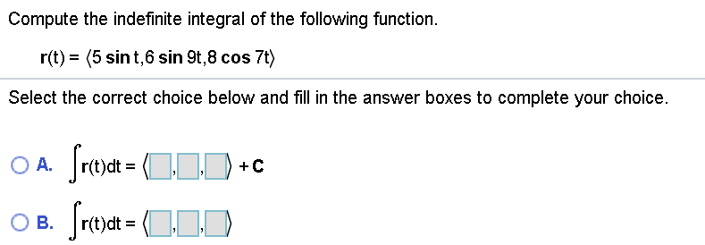 Solved Compute the indefinite integral of the following | Chegg.com