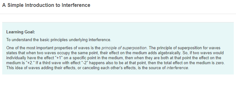 A Simple Introduction to Interference Learning Goal: | Chegg.com