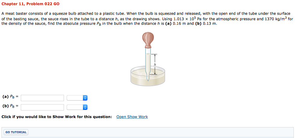 Solved Chapter 11, Problem 022 GO A meat baster consists of | Chegg.com