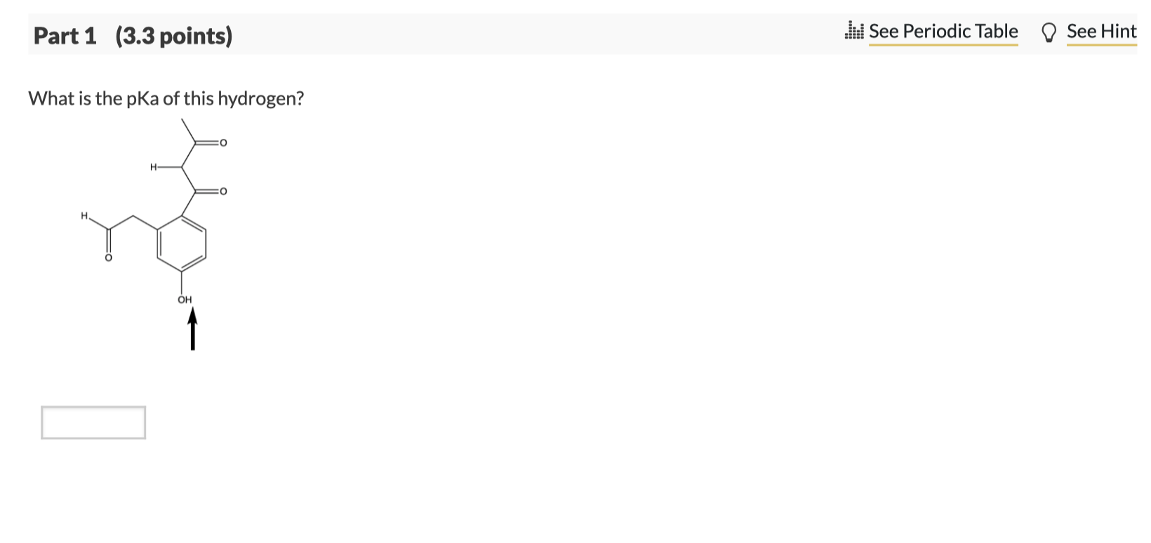 Solved What is the pKa of this hydrogen?What is the pKa of | Chegg.com