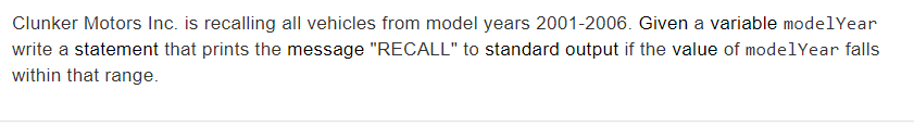 Write an iflelse statement that compares the variable | Chegg.com