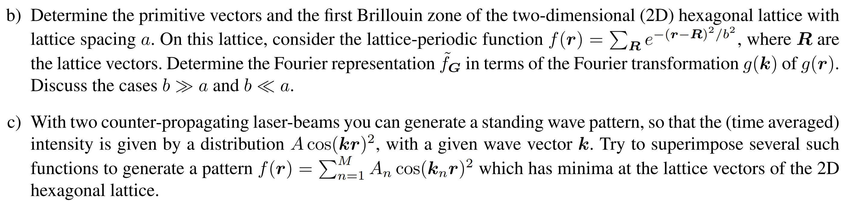 Solved b) Determine the primitive vectors and the first | Chegg.com