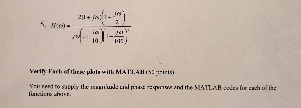 Solved Draw the straight-line approximations for magnitude | Chegg.com