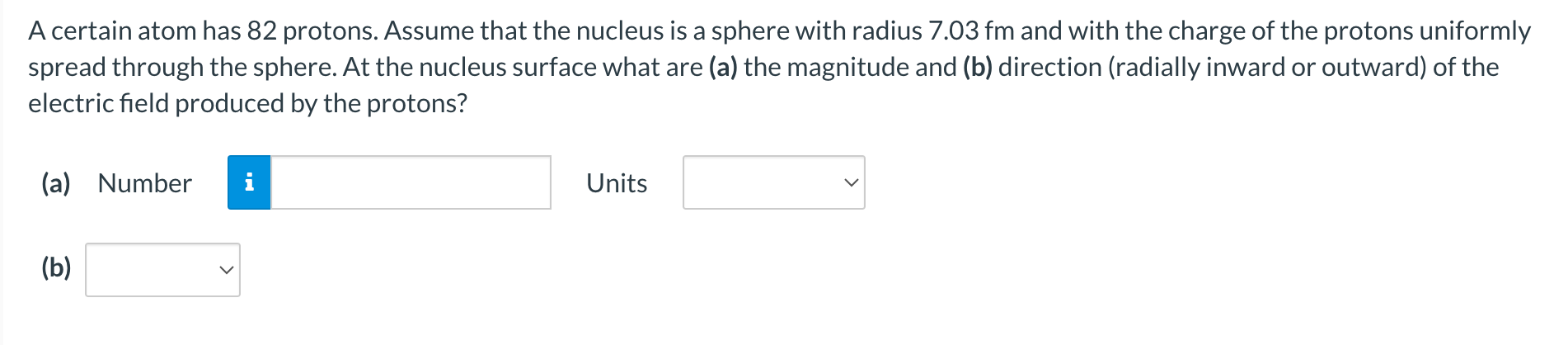 Solved A certain atom has 82 protons. Assume that the | Chegg.com