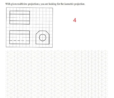 Solved With given multiview projections, you are looking for | Chegg.com