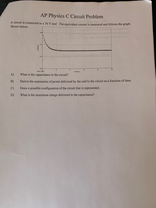 Solved AP Physics C Circuit Problem A circuit is connected | Chegg.com